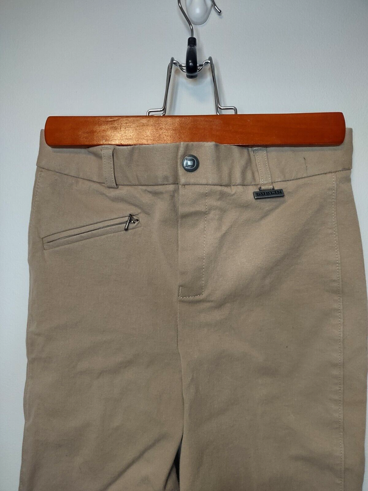 Dublin Pull-On Riding Pants Youth Size 12 Suede Knee Breeches Khaki ...