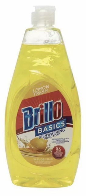 Brillo Basics Dishwashing Liquid Soap Lemon Fresh 24oz for sale online ...