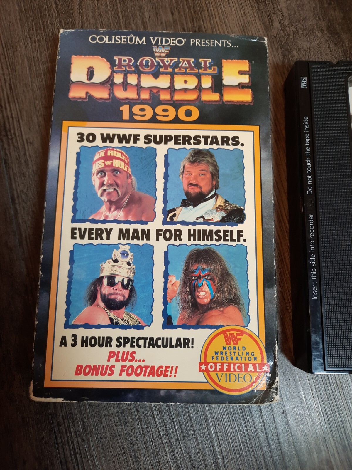 1990 WWF Royal Rumble VHS Big Box Coliseum Video WWE Hogan Warrior ...