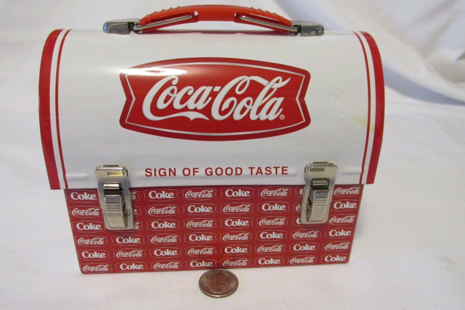 Vintage Coke Small Carry All - Mini Tin Lunchbox Coca-Cola Collectible ...