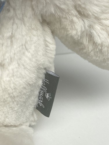 Hallmark Basil The Bear Teddy Plush Stuffed Animal Plaid Bow Tie White ...