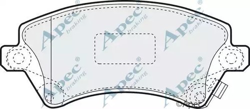 PAD1223 Apec Set Plaquettes de Frein Avant Remplacement 04465-02150 ...