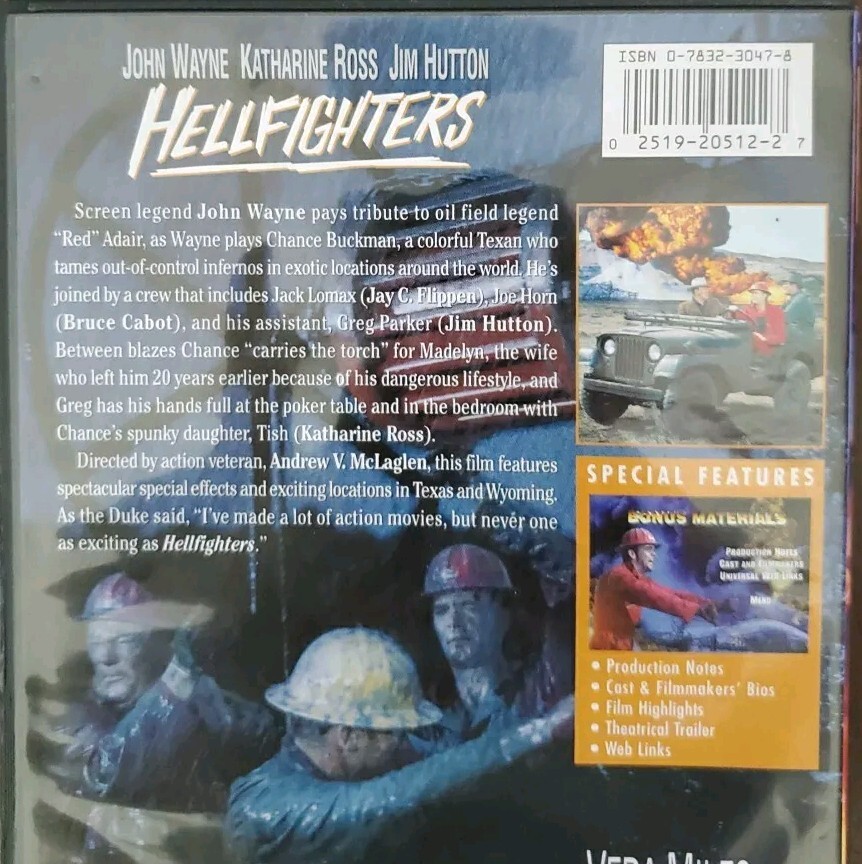 Hellfighters (1968) DVD 1999 Widescreen John Wayne Jim Hutton Katherine Ross VG | eBay
