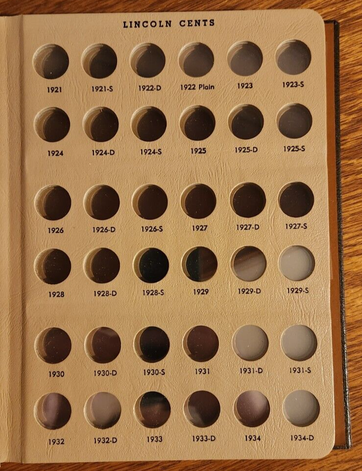 DANSCO LINCOLN CENTS COIN PENNY ALBUM #8100 YEARS 1909 -1995 W/PROOFS 7 ...