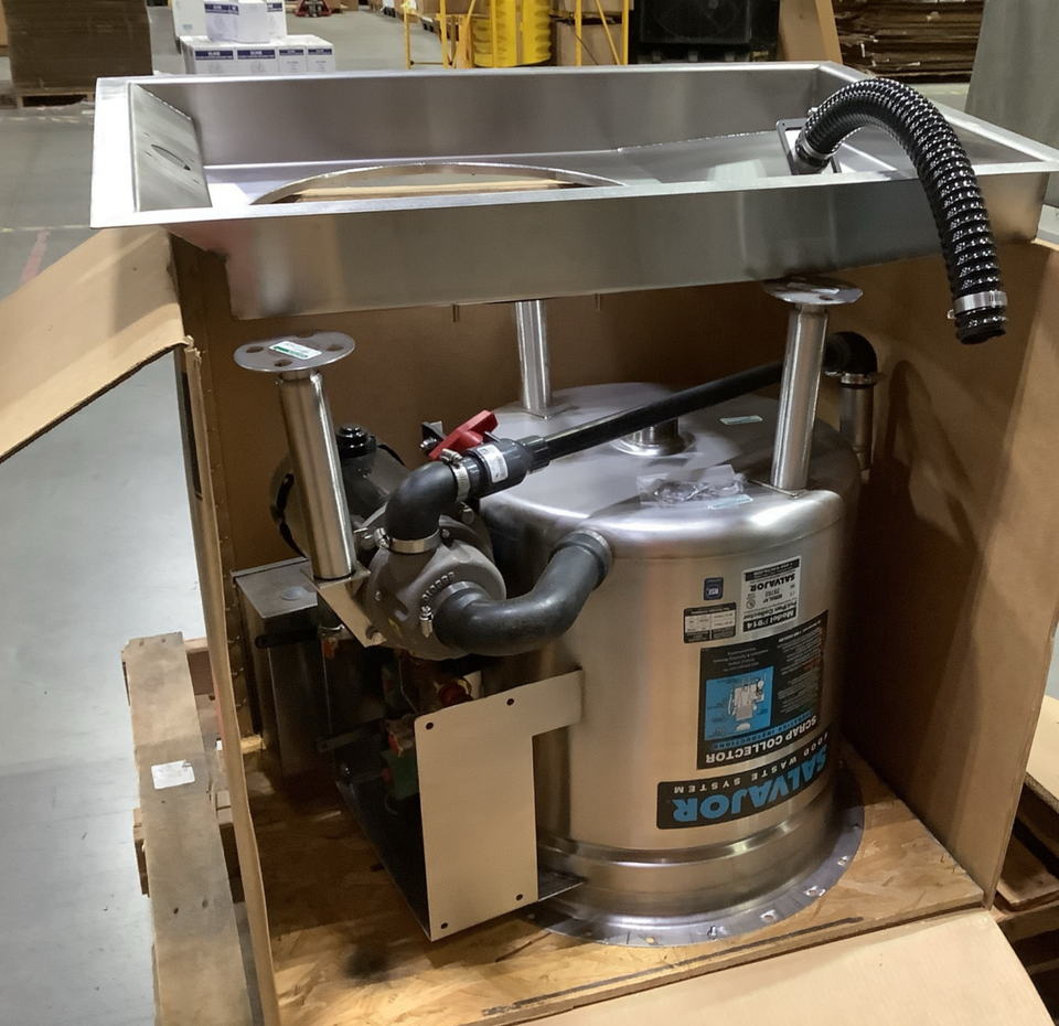 Salvajor P914 Food Scrapper / Waste Collector Disposal with Pot and Pan ...
