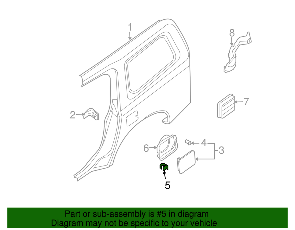 Genuine Nissan Fuel Door Spring 78836-3S500 | eBay