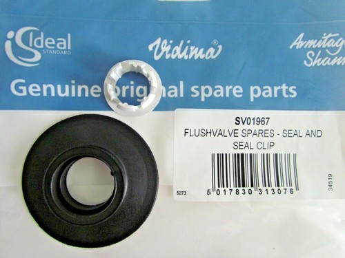 IDEAL STANDARD FLUSH VALVE SEAL & CLIP SV01967 GENUINE ORIGINAL SPARE ...