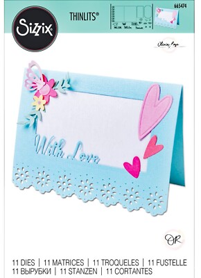 NEW Retired Sizzix Thinlits 11pc Lace Card Base #665474 Retail $34.99 O Rose | eBay