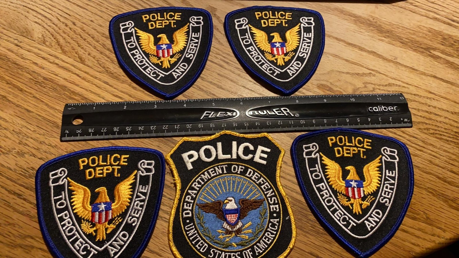 5 Patch lot- Dept of Defense & Police Dept patches NEW | eBay