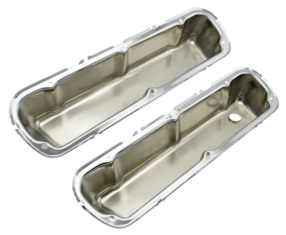 SB Ford 302 5.0L Chrome Valve Covers Fits 1986-1995 Fox Body Mustang ...