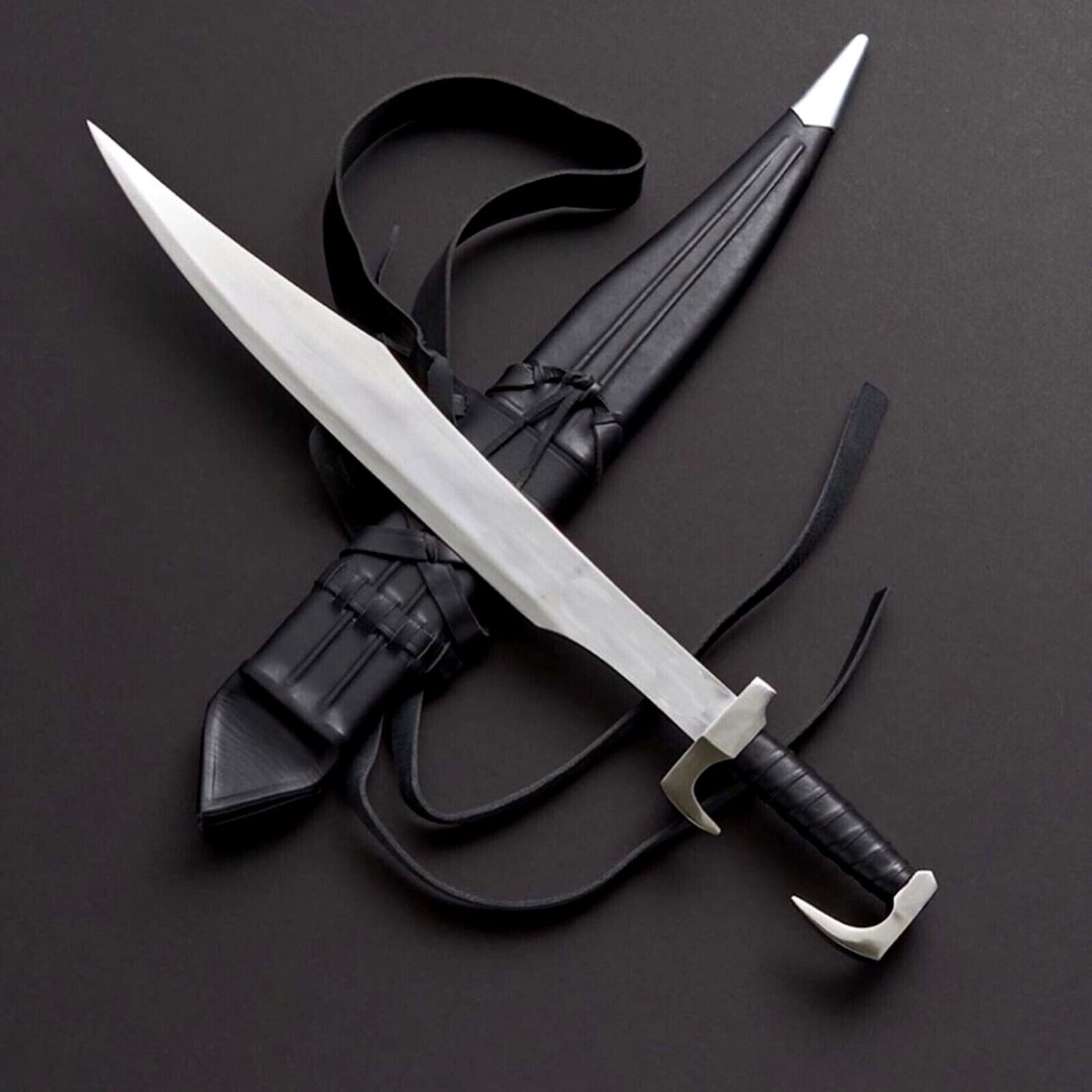 300 Warrior Sword CUSTOM HANDMADE Gladiator Leonidas TACTICAL Scabbard ...