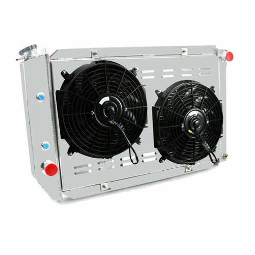 4ROW RADIATOR+SHROUD FAN Fit 1971-73 Ford Mustang Fairlane Torino LTD ...