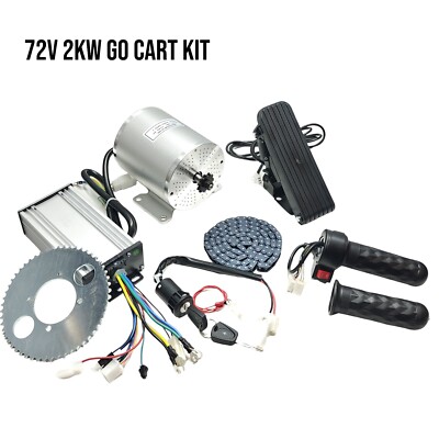 72V 2KW High DC Electric Brushless Motor Conversion Kit For Go Kart ...