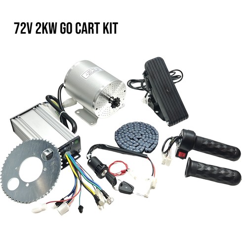 72V 2KW High DC Electric Brushless Motor Conversion Kit For Go Kart ...