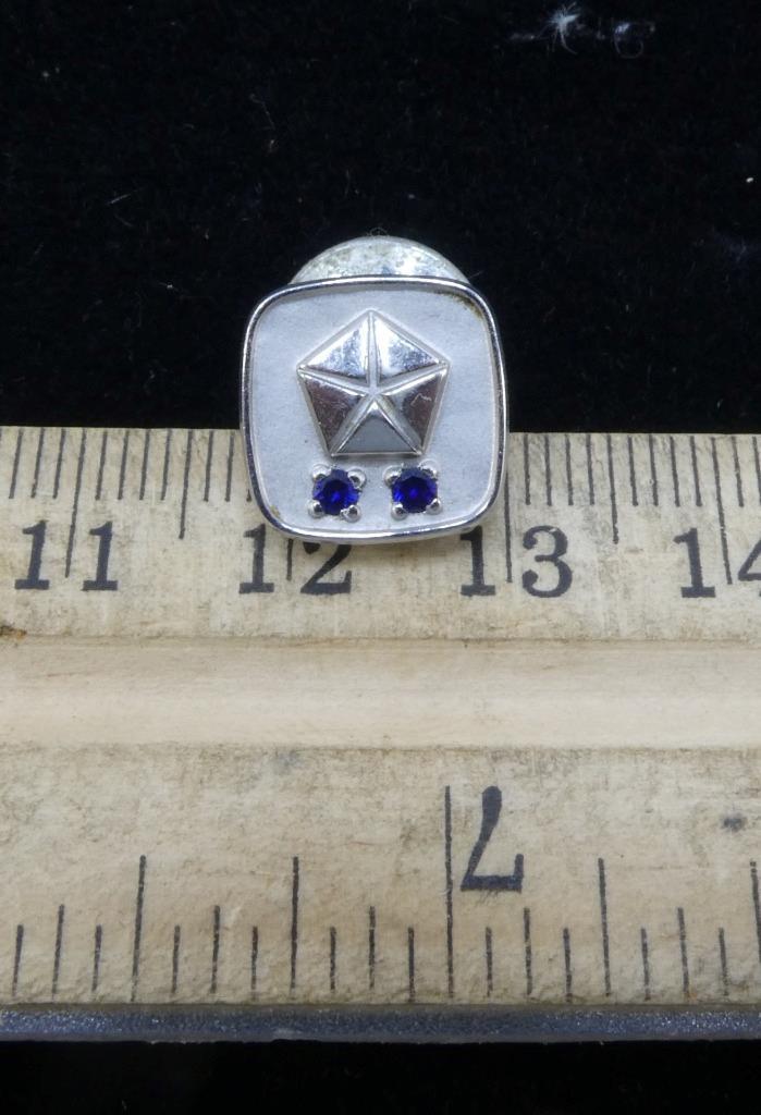 Vintage CHRYSLER 20 YEAR SERVICE AWARD PIN 1/10 10K GOLD CTO Two ...