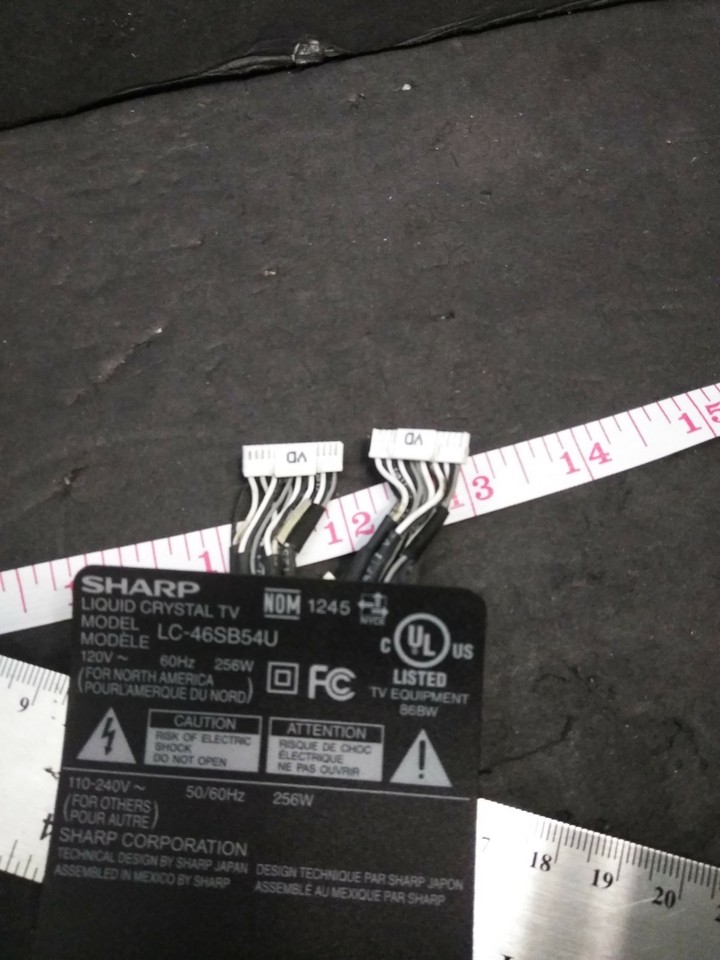 Sharp LC-46SB54U Cable Wire (Analog Main Board to Side Analog Input ...