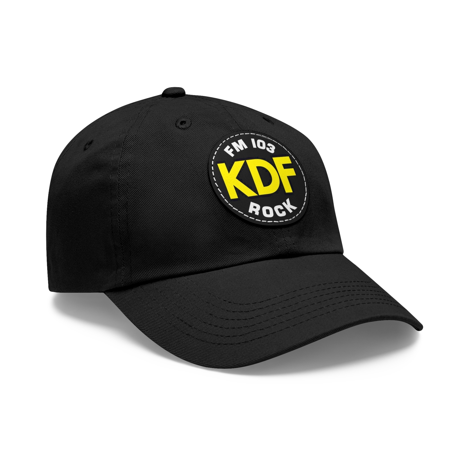 103 kdf - WKDF Original Logo (1976-1985) Dad Hat with Leather Patch ...