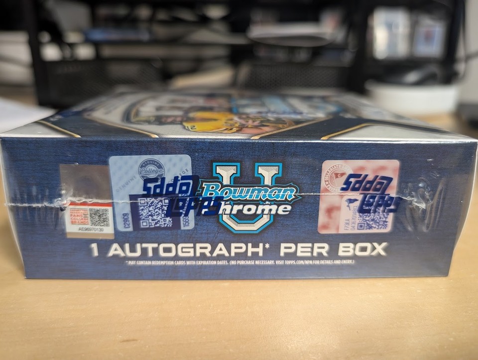 2024 Bowman Chrome U Football - Factory Sealed Megabox - (1) Autograph ...