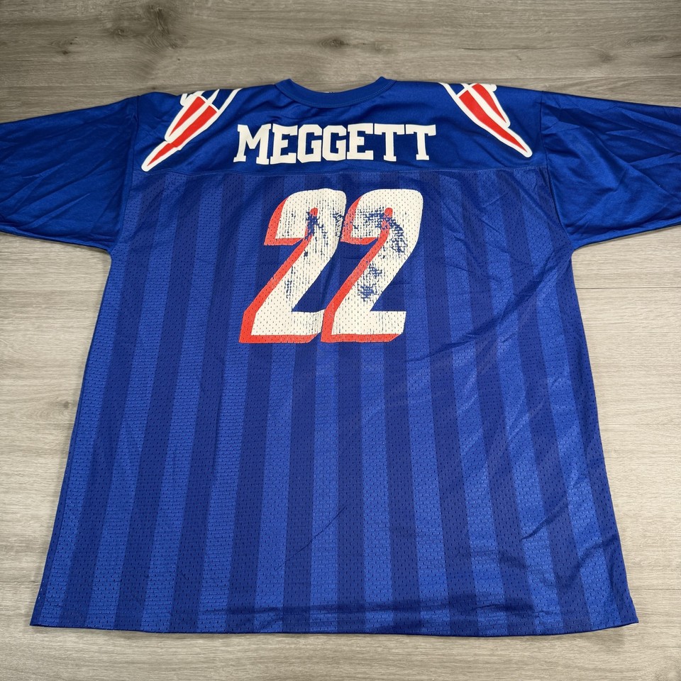 Vintage New England Patriots Jersey Mens XL NFL Meggett 22 Logo ...