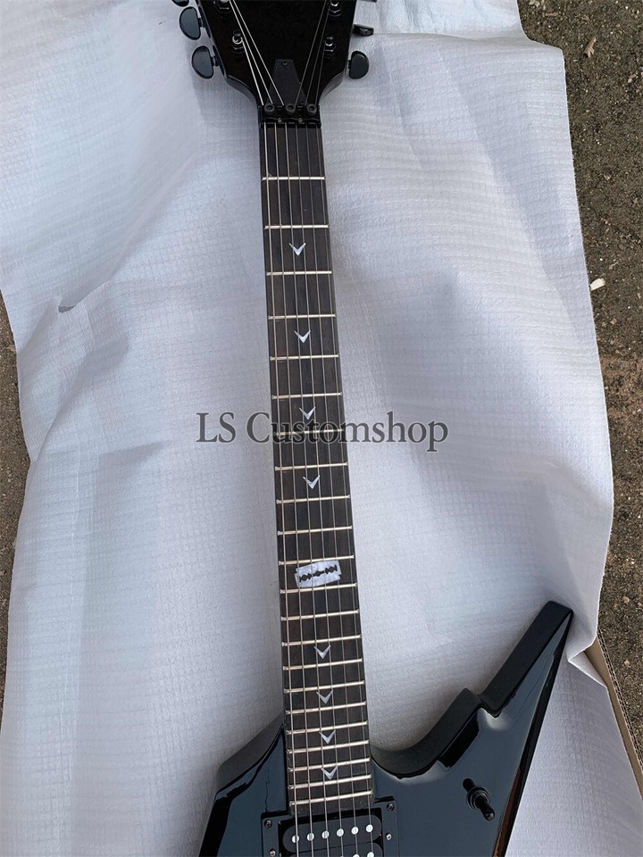 Dimebag Razorback Black Electric Guitar Dime FR Bridge Solid Body HH ...