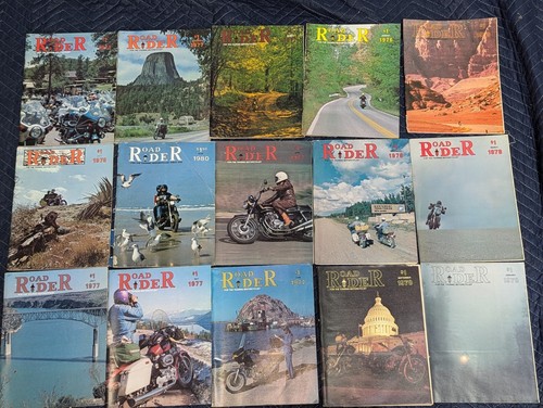 Vintage Road Rider motorcycle magazine lot of 15 | eBay