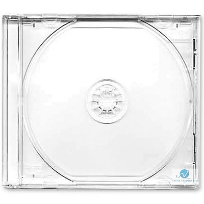 20 Single CD Jewel Case 10.4mm Spine with Clear Tray New Empty ...