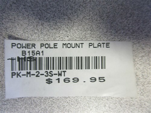POWER POLE MOUNT PLATE KIT PK-M-2-3S-WT D15A1 B15A1 MARINE BOAT | eBay