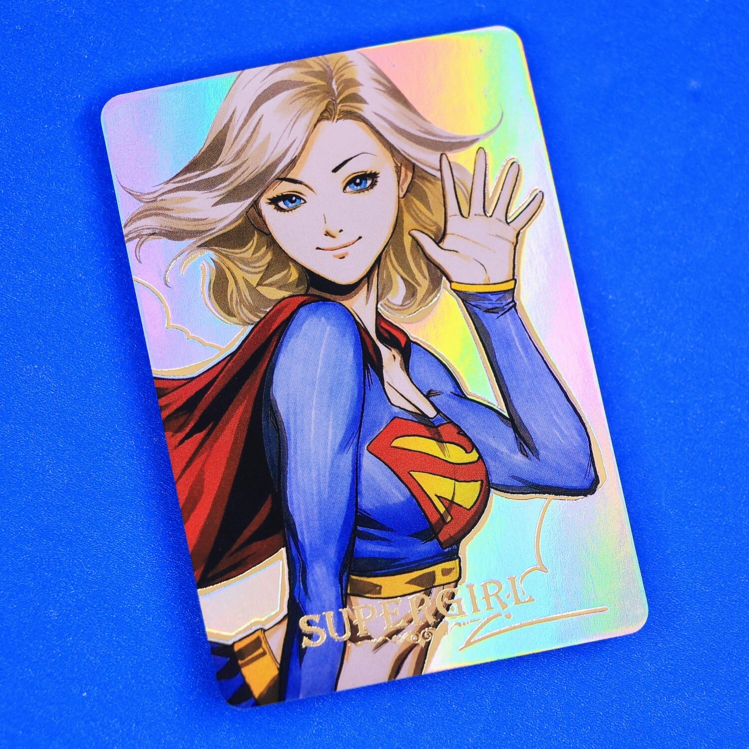 Supergirl Rainbow Holographic Gold Foil Character Art Trading Card F ...