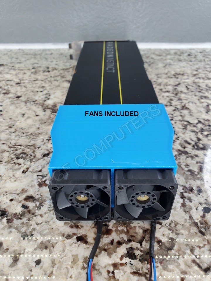 NIVIDA RTX A8000 PASSIVE GPU Cooling Fan Shroud Mounting Accelerator ...