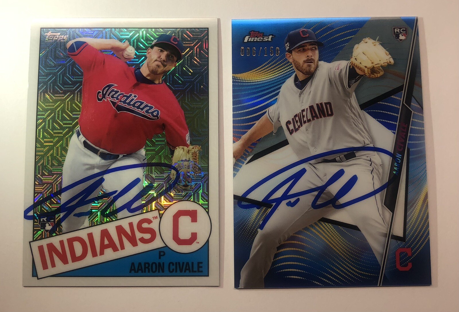 2020 Topps Finest #70 Blue Refractor /150 (RC) + 2020 Topps Mojo ...