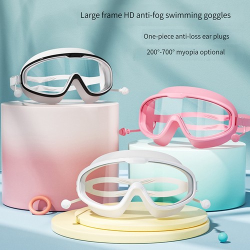 Swimming Goggles Ordinary/Myopia Type Anti-fog Large Frame Diving ...