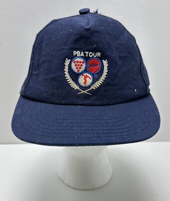 PBA Tour Professional Bowling Association Navy Blue Hat Cap Vintage ...