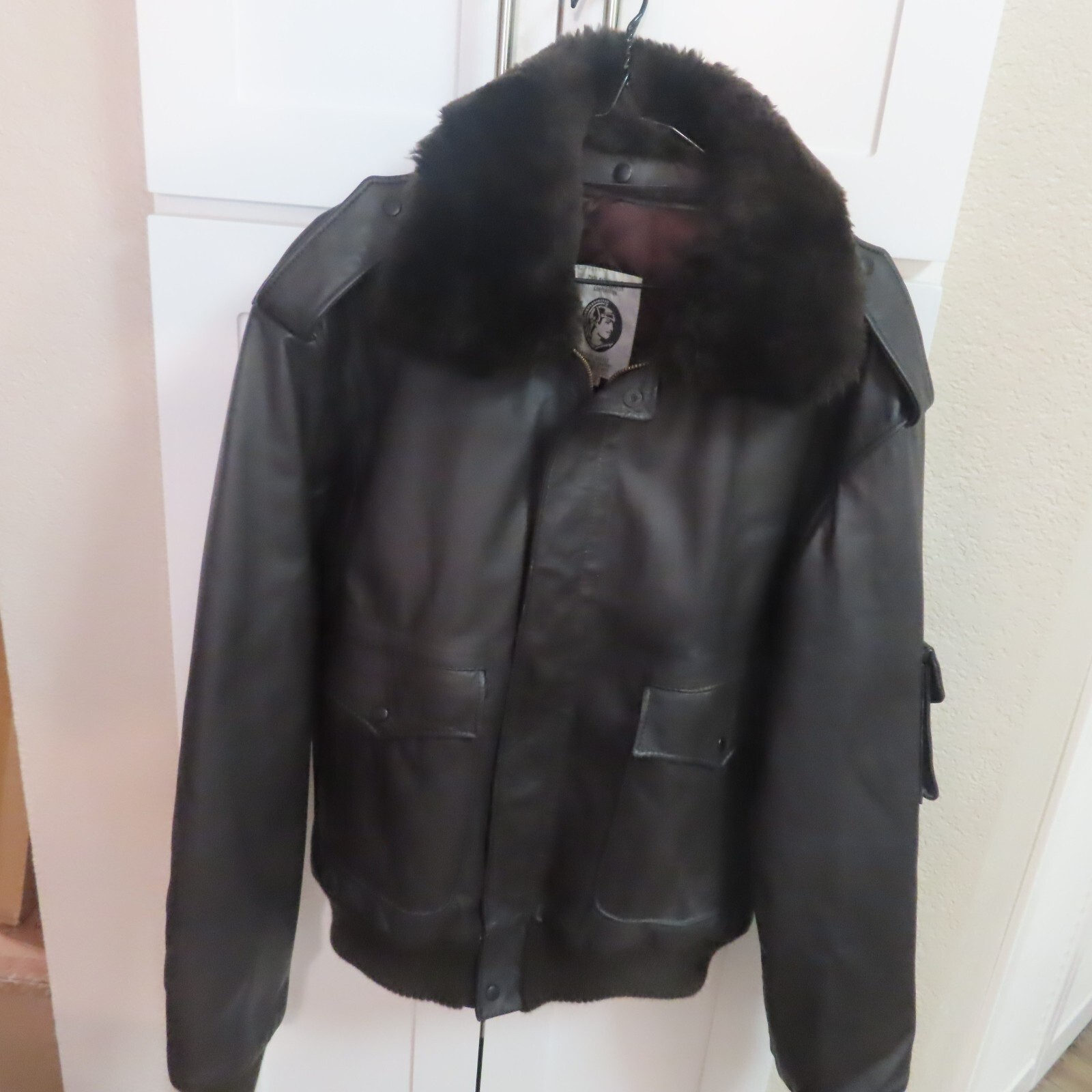 Leather Flight Jacket Made in Brazil - Gem