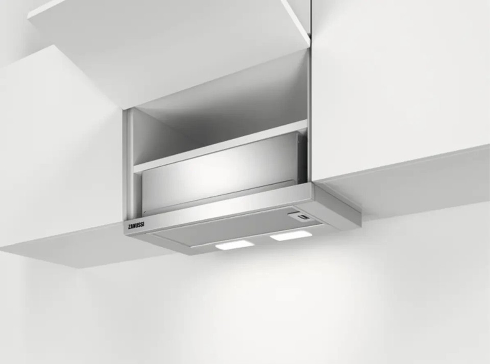 Zanussi ZFP316S 60Cm Integrated Telescopic Pull-Out Cooker Hood ...