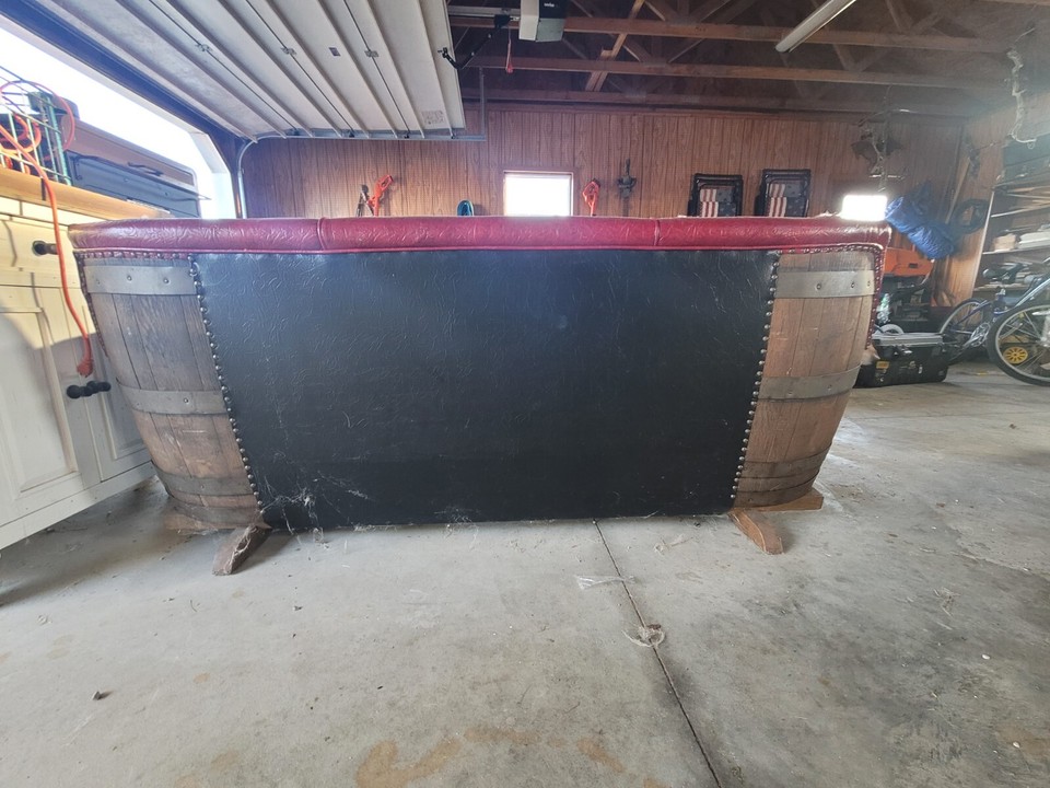 Vintage Whiskey Barrel Bar Couch | eBay
