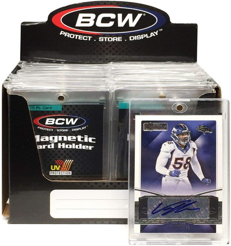 BCW Magnetic Card Holder - 75 PT Thickness - 18Ct | Protective Display ...