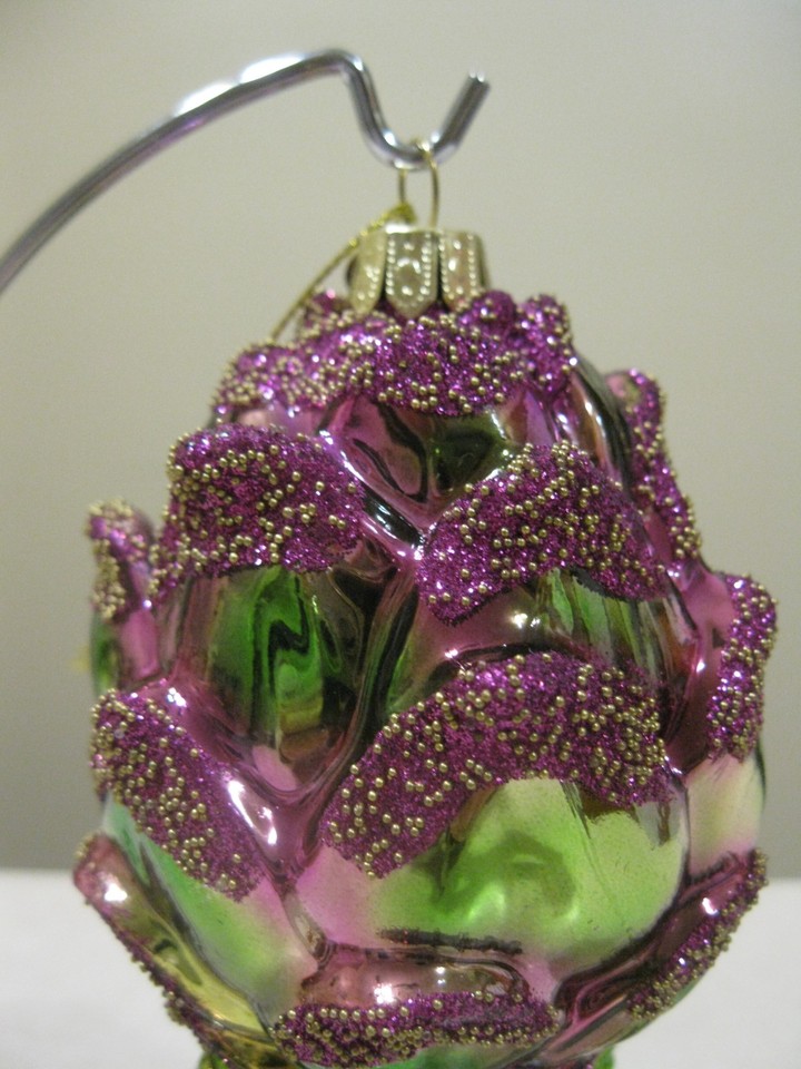 NEW John Derian X Target 2025 Glass Artichoke Ornament NEW IN BOX | eBay