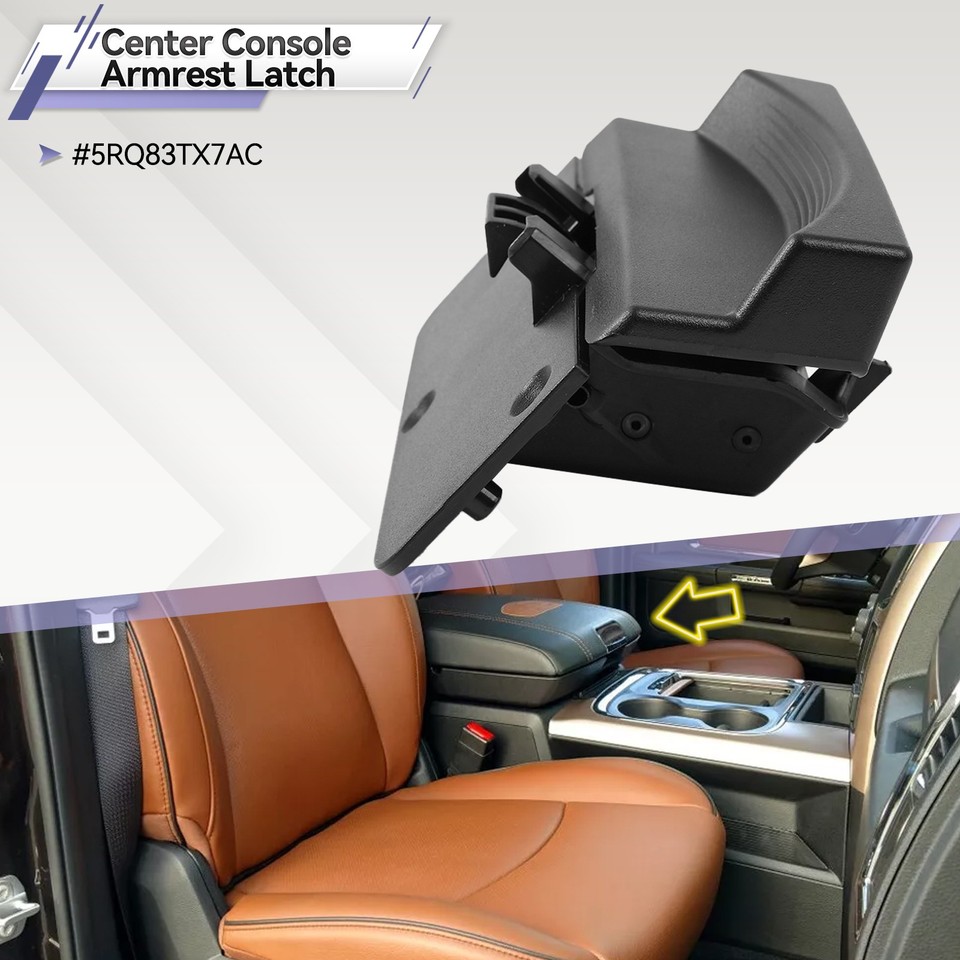 FOR 2013 -2018 DODGE RAM WITH FULL CONSOLE LOWER ARMREST LID LATCH ...