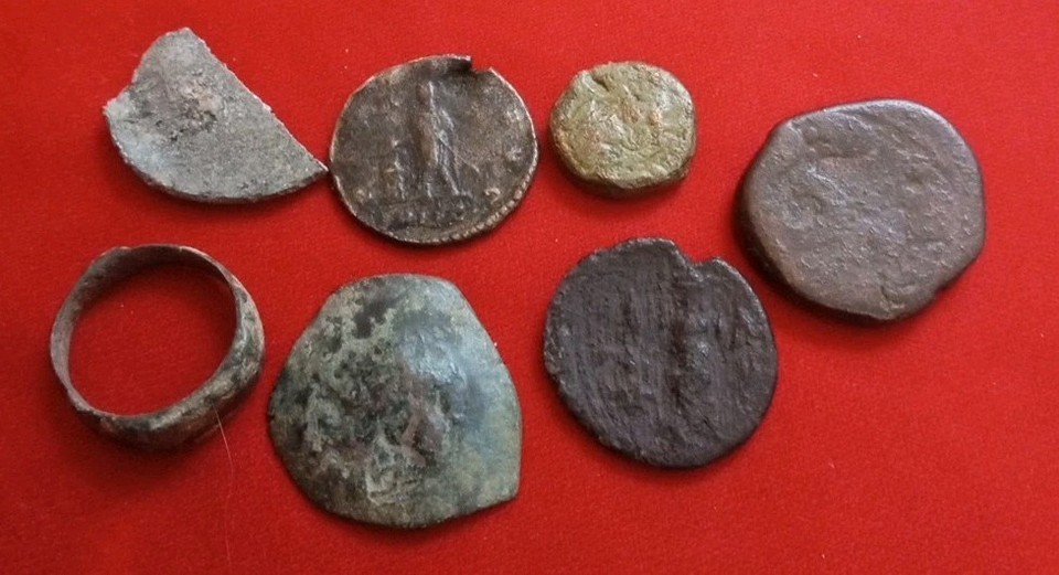 Lot of Greek Roman Byzantine AR/ Æ coin & Artifacts | eBay