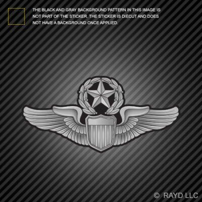 Command Pilot Badge Aviator Wings Sticker Die Cut Vinyl aviation badges ...