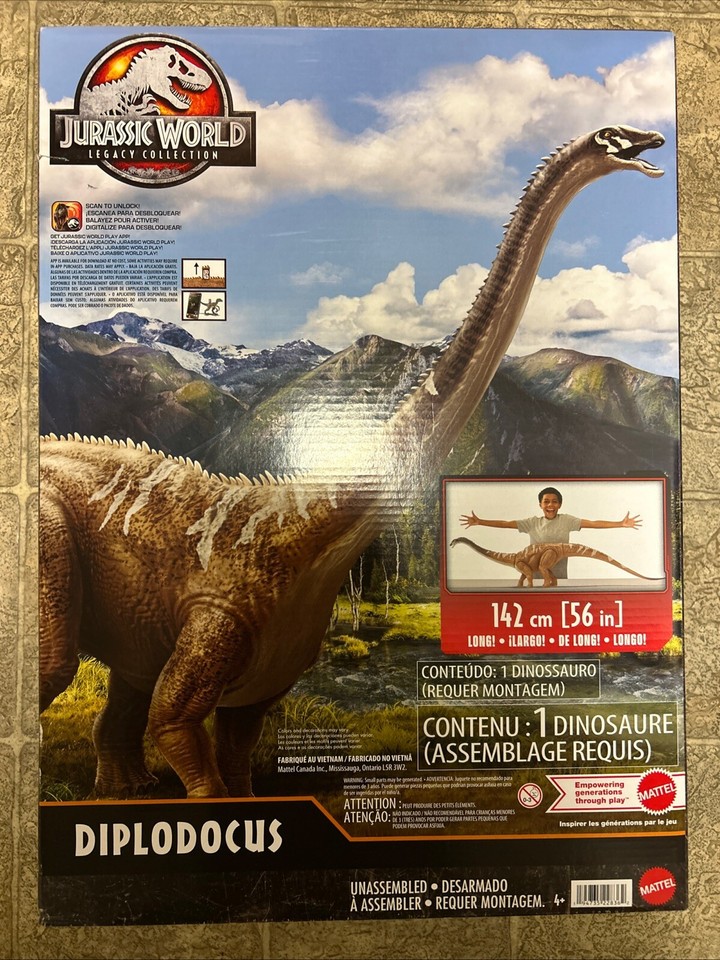 * NEW * Jurassic World: Legacy Collection- Diplodocus 56" Inch Figure ...