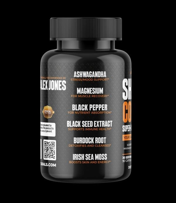 Alex Jones Shilajit Complex Super-Infused Supplement For Maximum ...