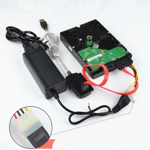 USB to IDE ATA SATA ATAPI Hard Drive Disk HDD 2.5" 3.5" Cable Connector ...