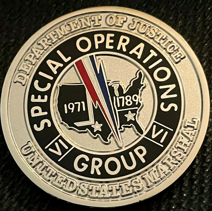 US Marshals Service SOG BLACK Team Silver & Full Color version ...