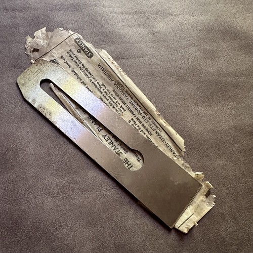 NEW OLD STOCK STANLEY NO.2 MADE IN AUSTRALIA PLANE 1 3/4" BLADE CUTTING ...
