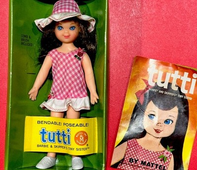 Vintage Barbie Tutti # 3550 Brownette In Original Box Mattel 1965 Japan ...