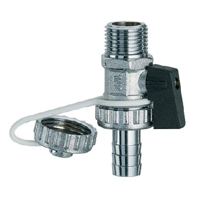 RUBINETTO DI SCARICO CALDAIA CROMATO 1/2" Collettori Raccordi Valvole ...