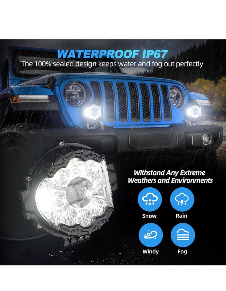 2x 5Inch Side Shooter Spot LED Laser Lights Bar for Truck Off Road Jeep ...