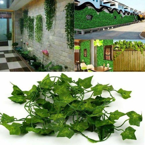 200cm Ivy Leaf Garland Green Plant Plastic Vine Foliage Home Decor R0E1 ...
