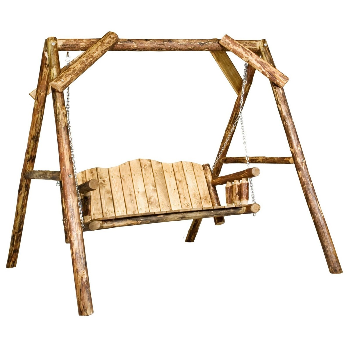 Rustic Log Swings